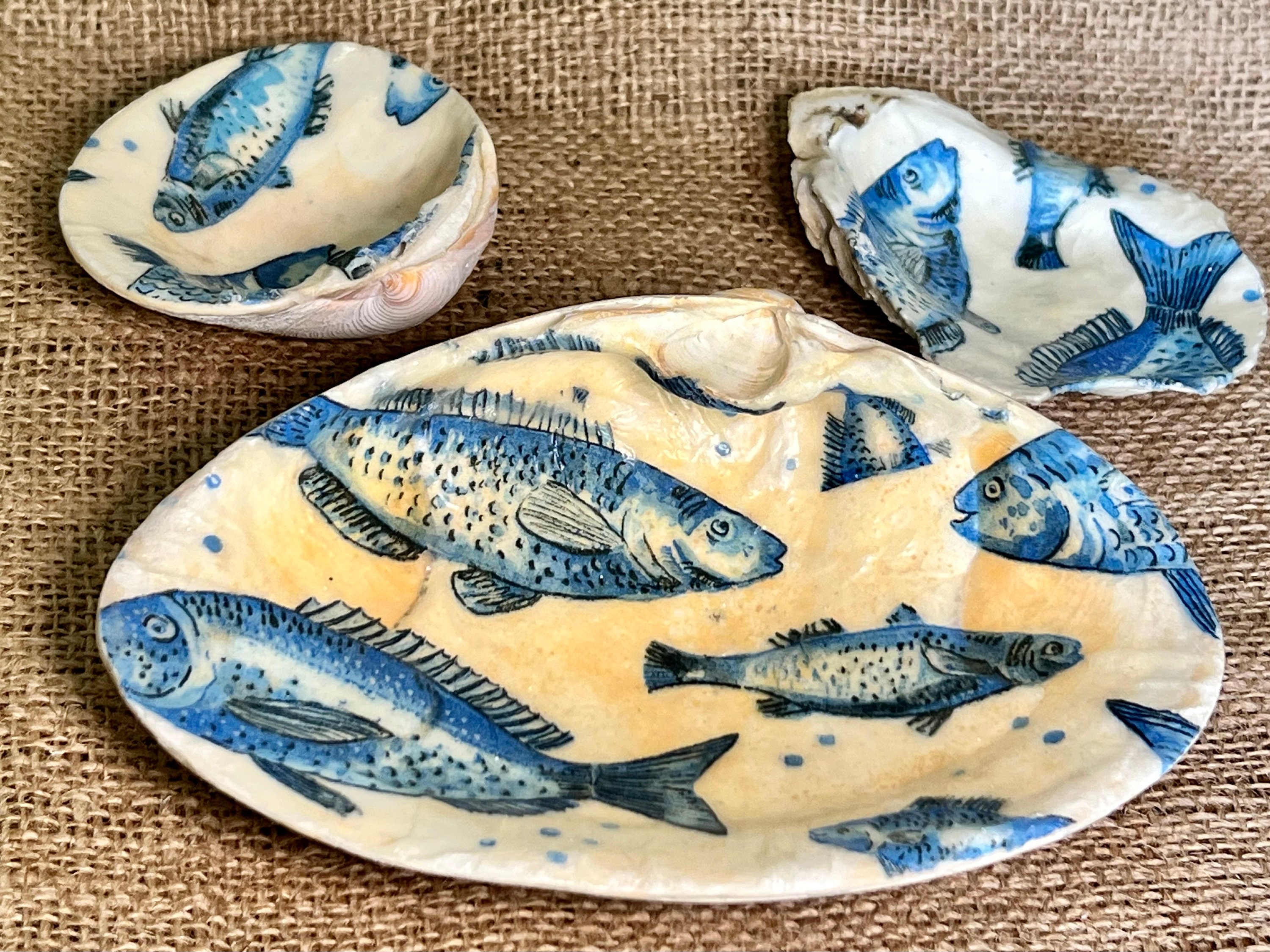 Large RARE Clam Shell Dish, Soap Ring Bowl - Etsy