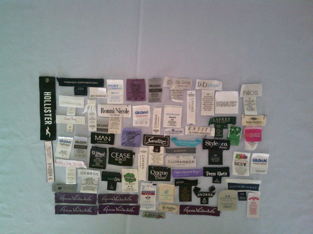 60 Name Brand Labels Removed From Clothing-ralph Lauren, Gildan, Style ...