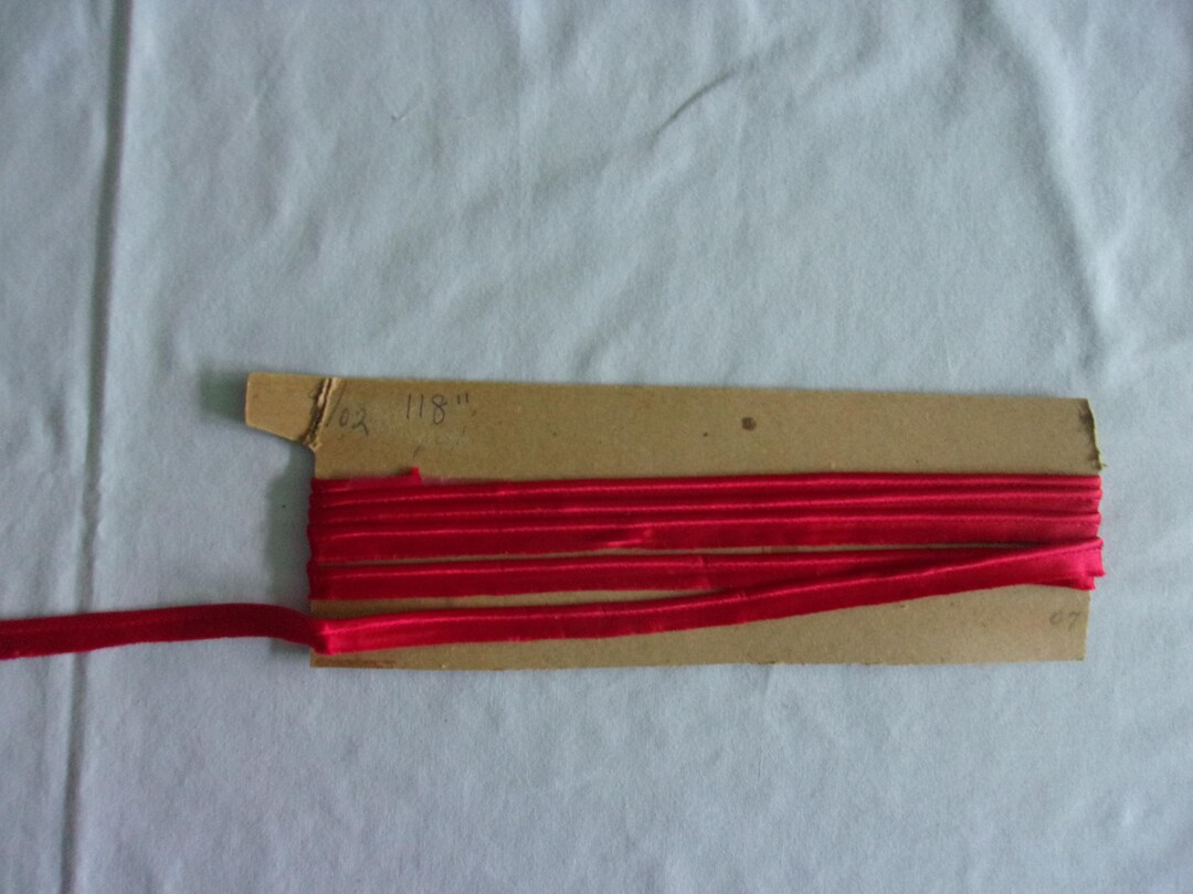 Christmas Red Satin Piping 3/8"wide X 118"long - Etsy