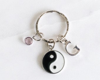 Yin Yang Keychain | Etsy