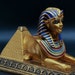 Statue of Egyptian Art Hand Painted Sphinx Pyramid Heavy Made in Egypt ...
