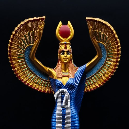 Unique Golden Isis Statue Available in 3 Colors Winged Isis | Etsy