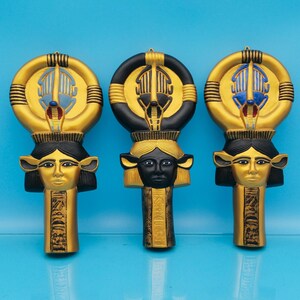 Unique Ankh the Goddess Hathor Cow Ears With Scarab Wall - Etsy