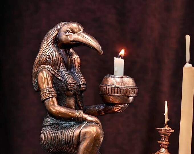 Ancient Egyptian Ibis God of Wisdom Thoth, God Thoth Candle Holder Statue Made in Egypt - Etsy