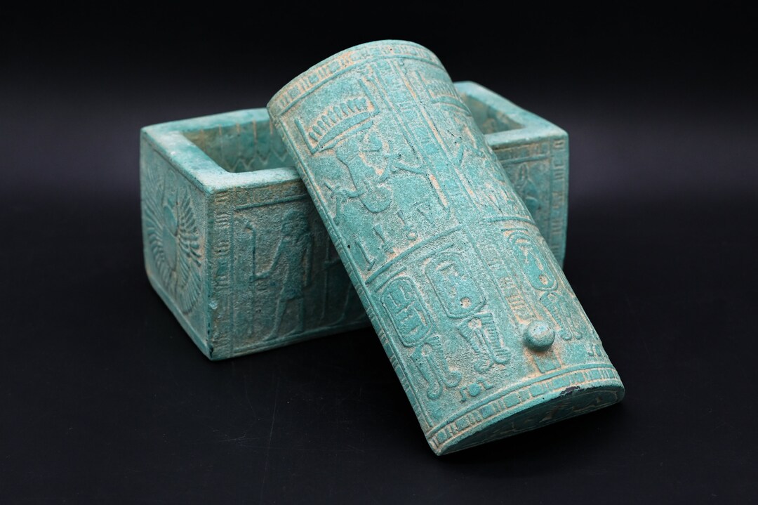 Fantastic Ancient Egyptian Tomb as a Jewelry Box With Amon Ra and Ba ...