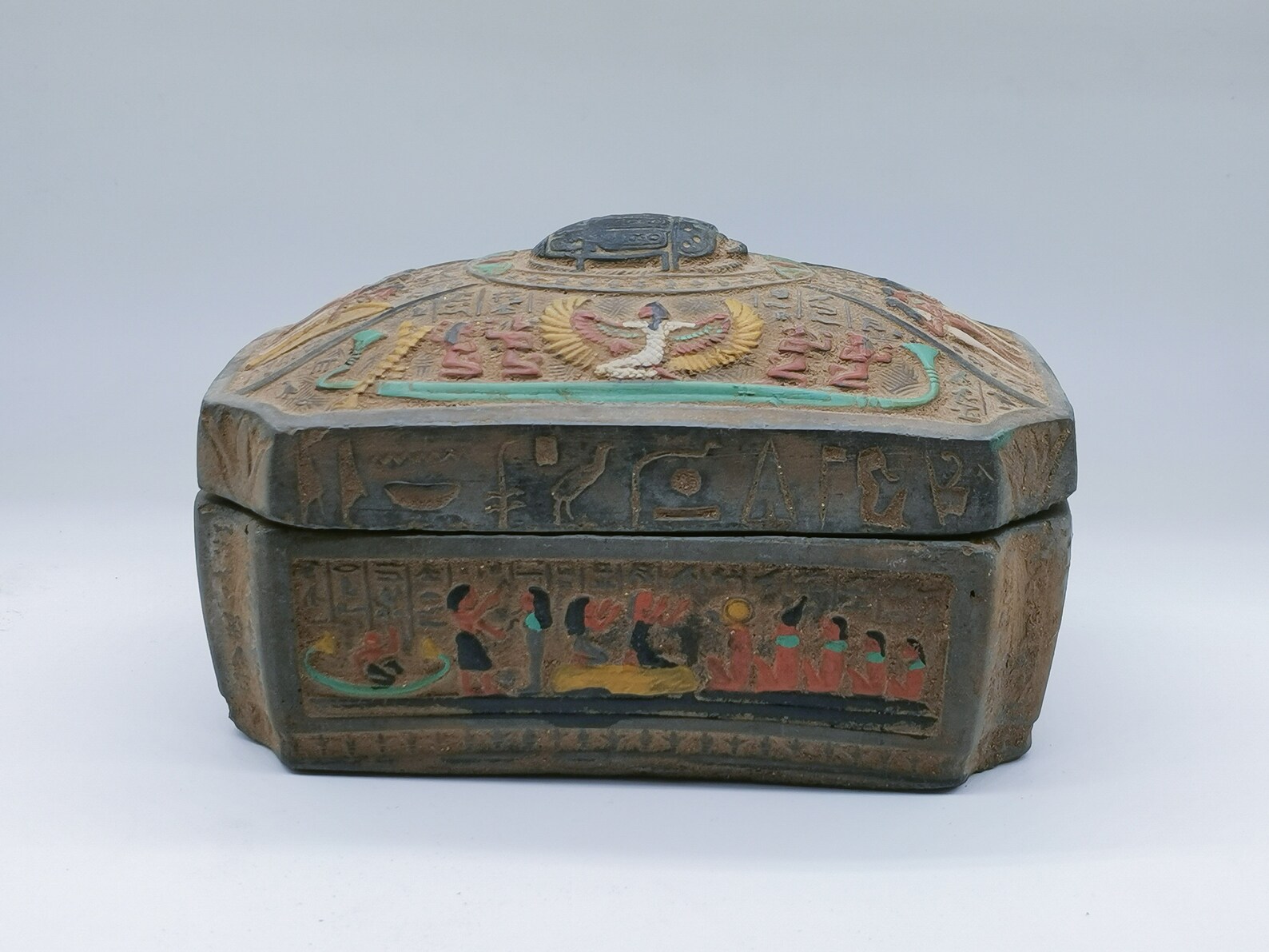 Unique Egyptian Art Box Decorated Pharaonic Inscriptions Maat | Etsy