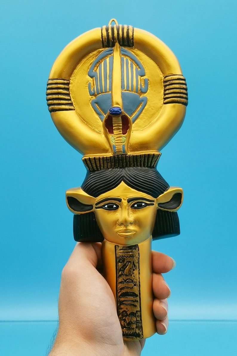 Unique Ankh the Goddess Hathor Cow Ears With Scarab Wall - Etsy