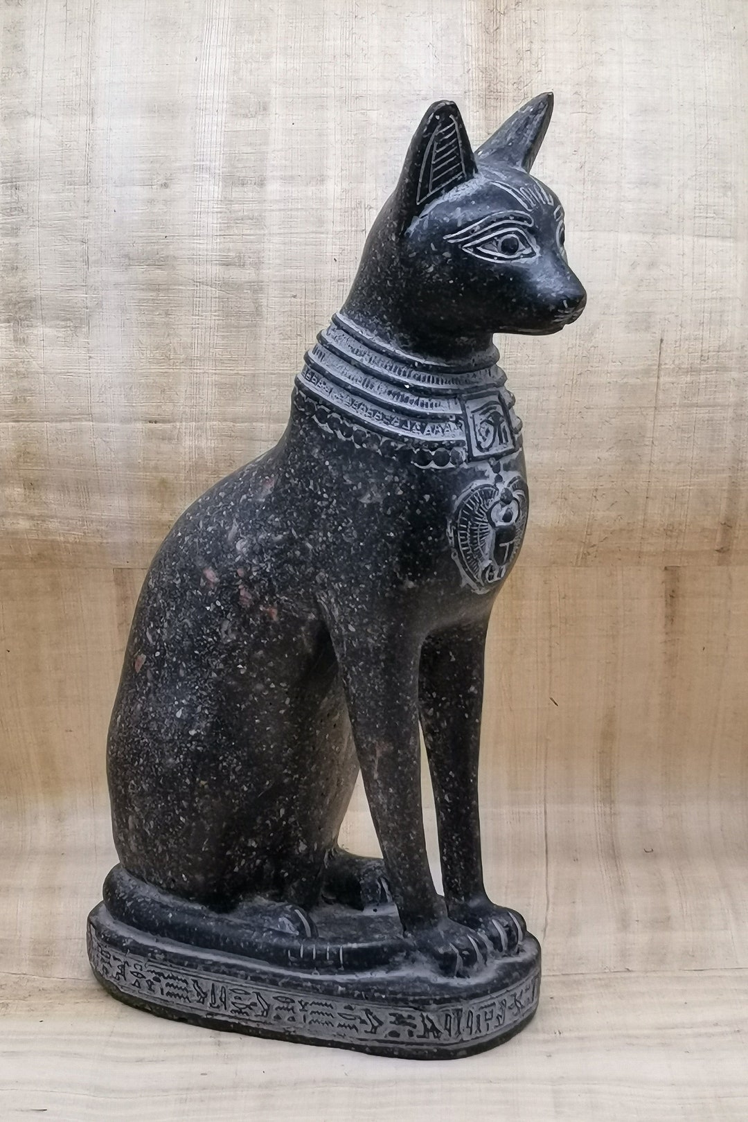 Statue Goddess Cat Bastet Large Sculpture Granite Marble 3 Color Unique ...