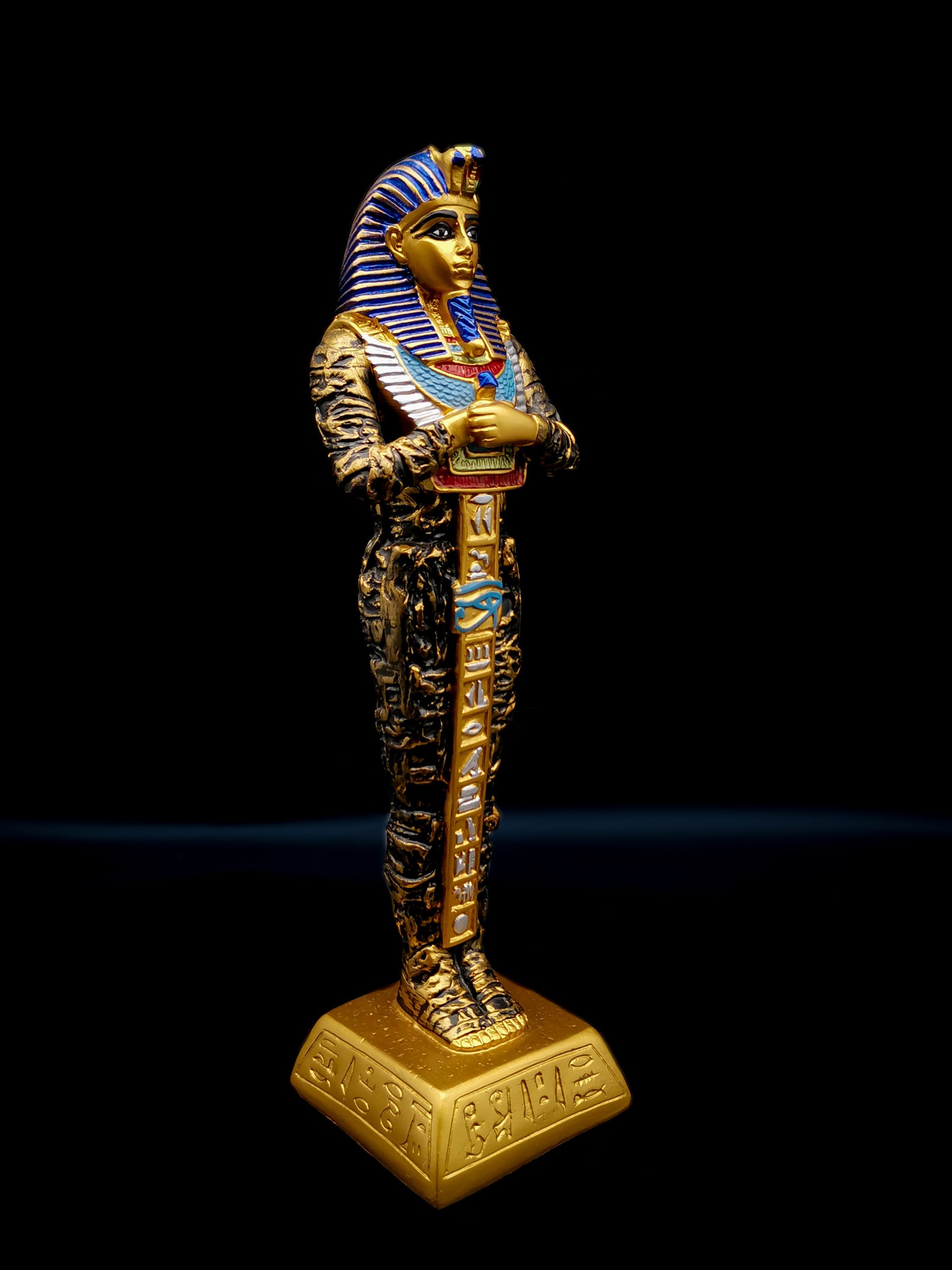 Unique Statue of Egyptian King Tut. Tutankhamun Fighter Large - Etsy