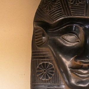 Hathor Mask: Egyptian Goddess Wall Sculpture, Ancient Art Decor - Etsy
