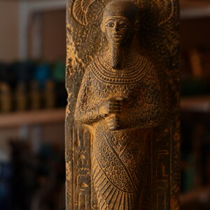 Marvelous Egyptian Ptah/ptah-hotep God - Made From Stone With Egyptian ...