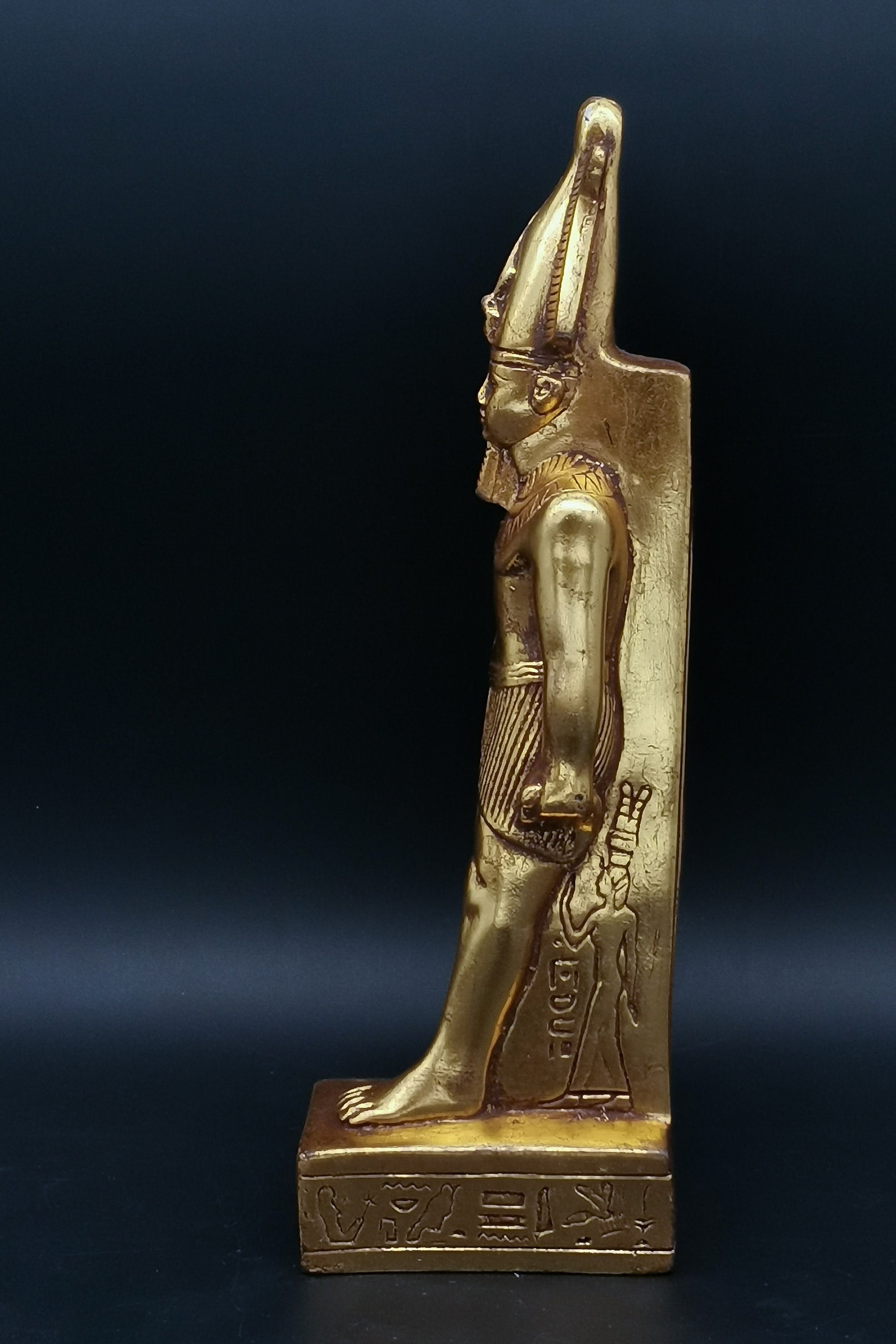 Statue of Egyptian God Osiris Gold Leaf Statue Made in Egypt - Etsy