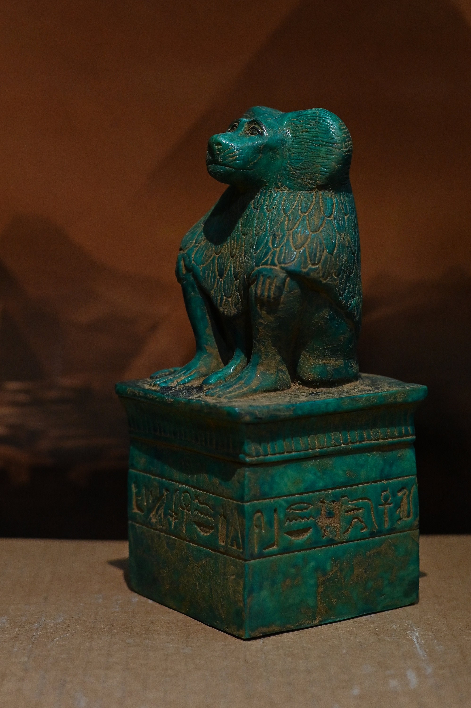 Statue of Thoth Baboon Seated Monkey moon God Thoth and - Etsy