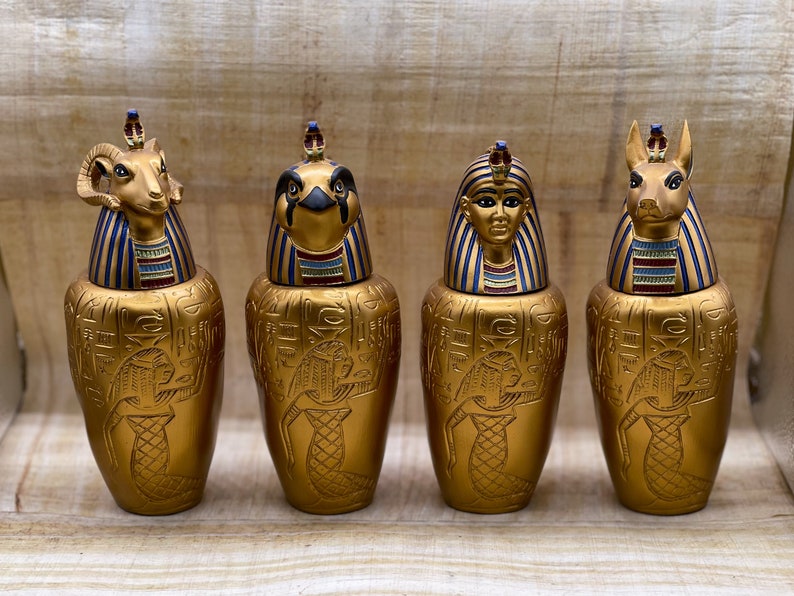 Organs Jars canopic Jars the Four Organs Jars Made From - Etsy