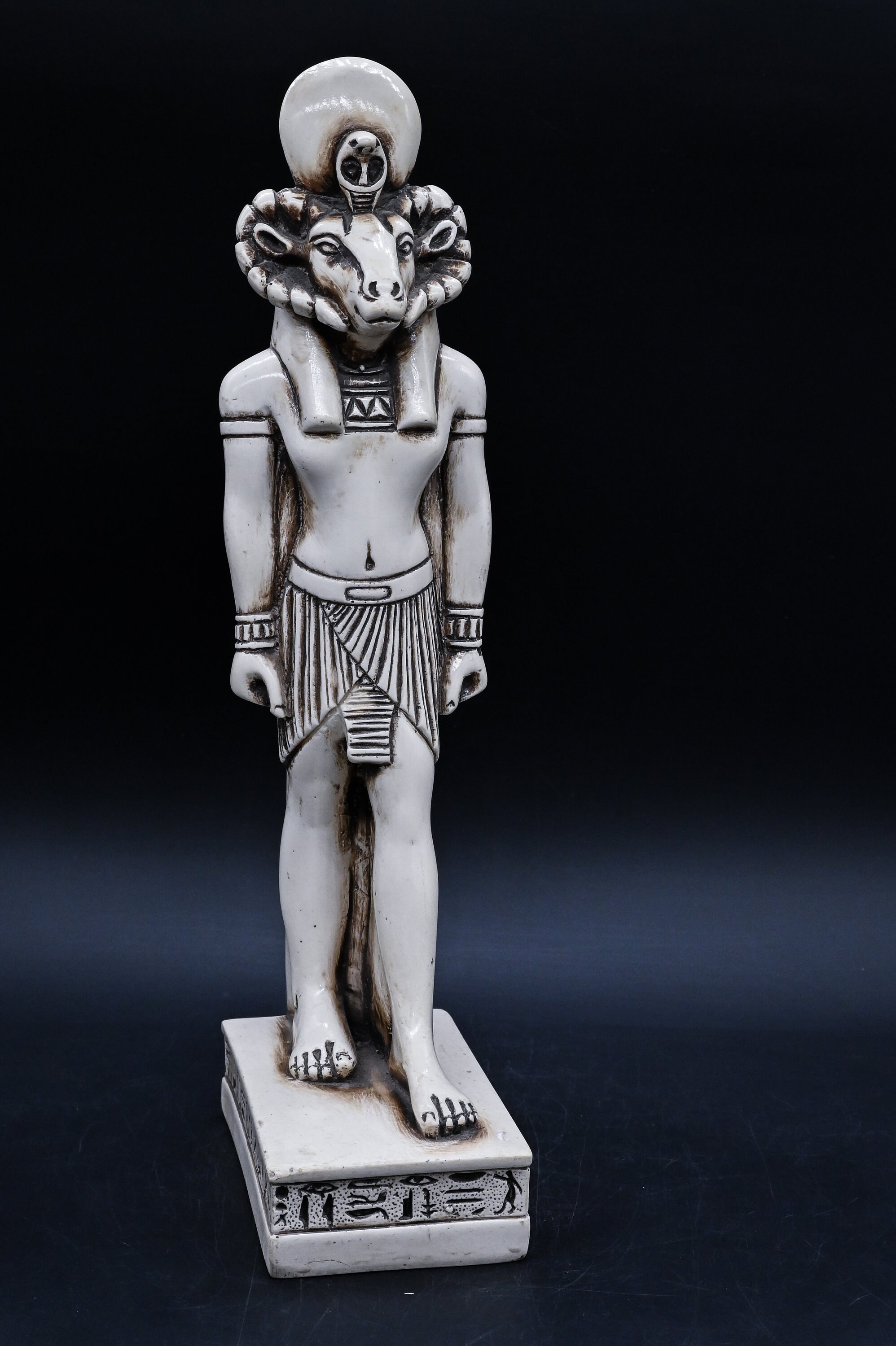 Unique Ancient Egyptian God Khnum Statue Large Solid Stone - Etsy