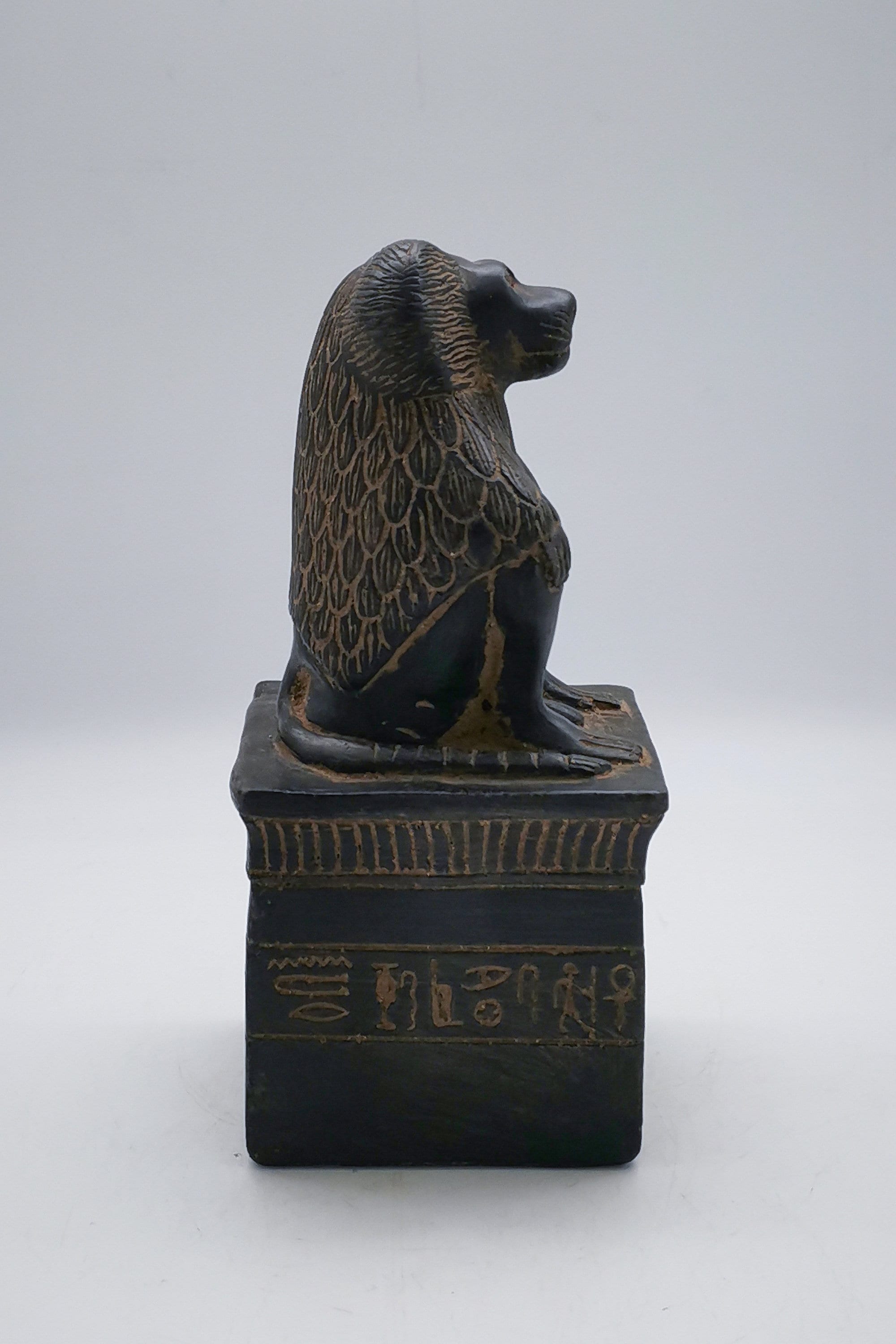 Unique egyptian statue of a Baboon Figure of a seated baboon | Etsy