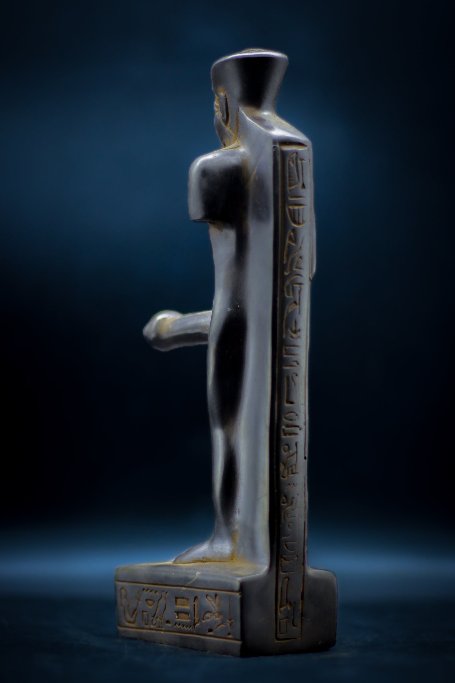 Unique Large Egyptian God Min Statue 9'' H Made in | Etsy