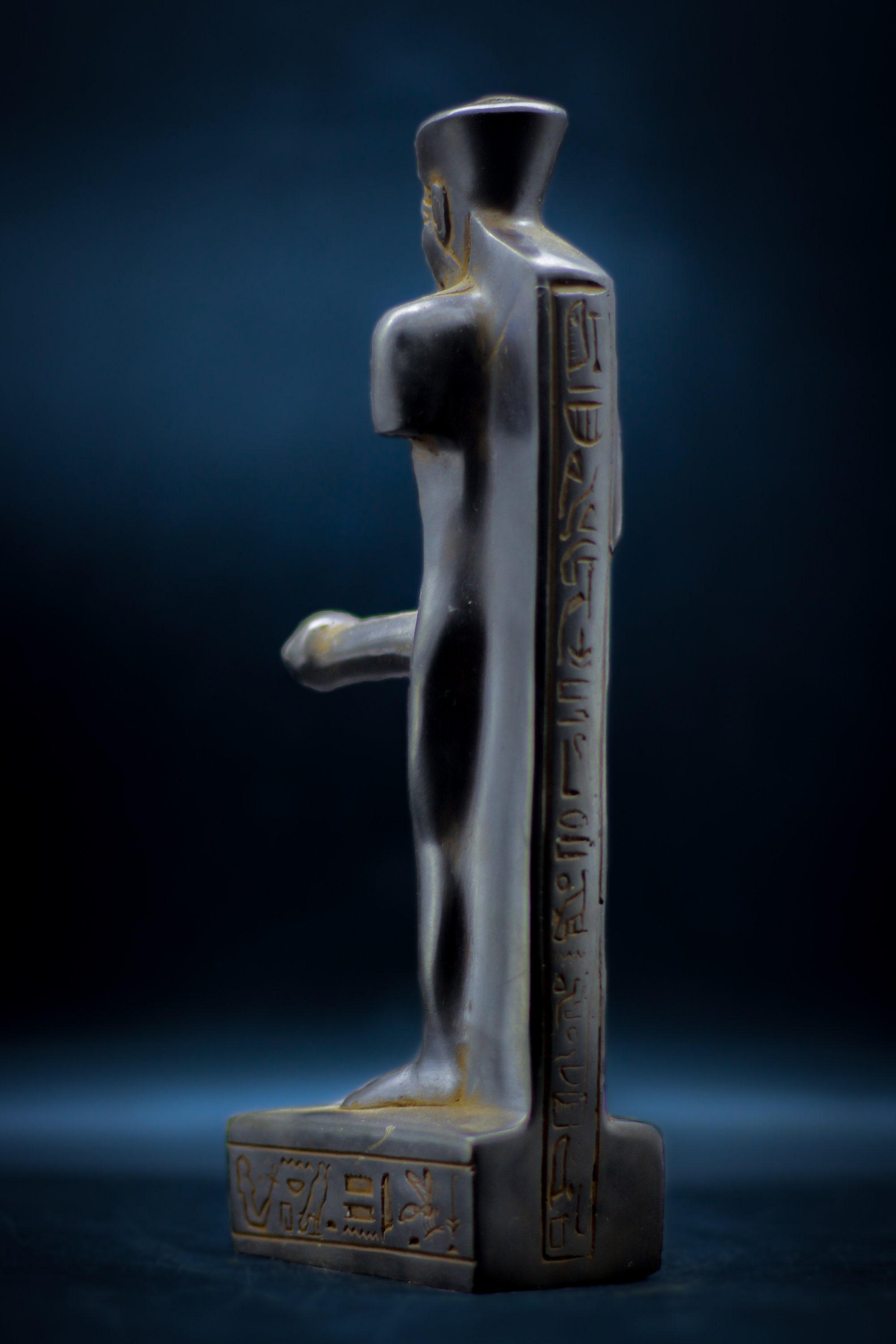 Unique Large Egyptian God Min Statue 9'' H Made in | Etsy