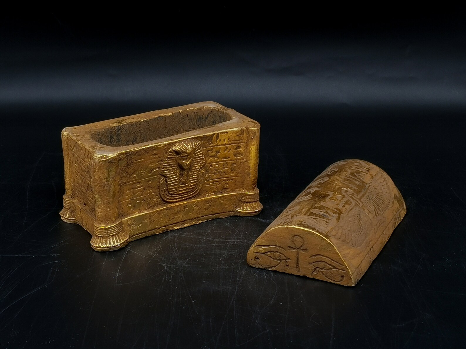 Unique Egyptian Art Box Decorated Pharaonic Inscription Heavy - Etsy