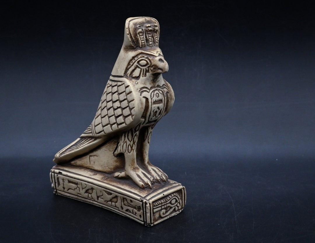 Unique Statue Horus as Falcon Bird Headed God of Sky Figurine Made in ...