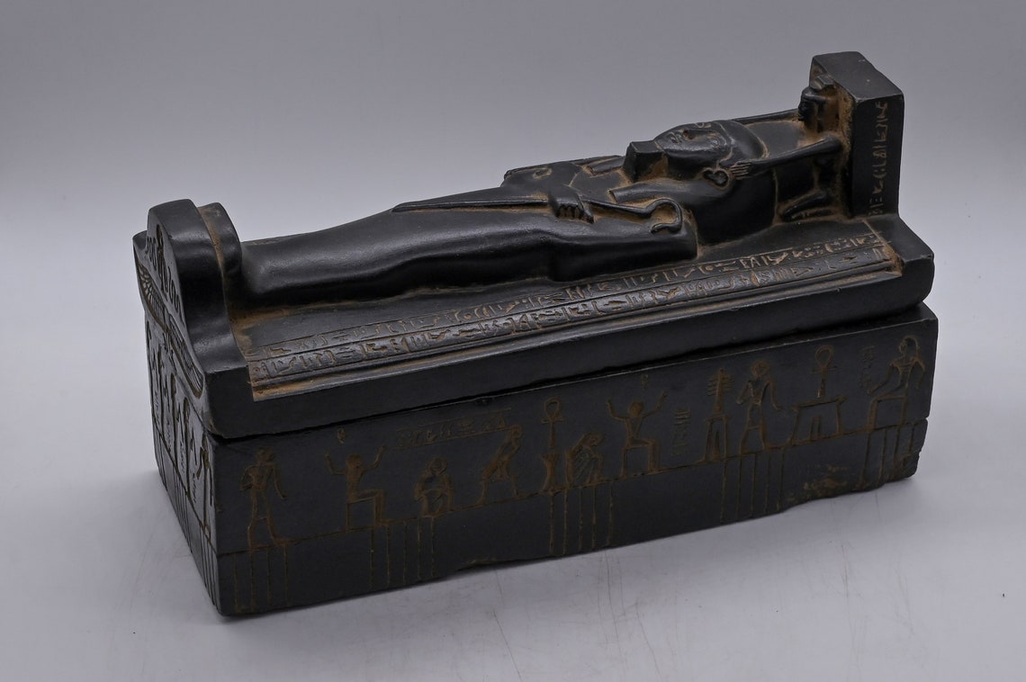 Unique Box Mummy Inside a Coffin Pharaonic Inscriptions - Etsy