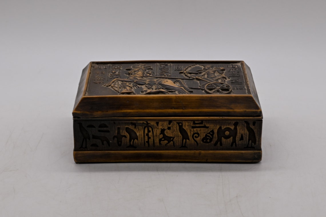 Egyptian Art Box Decorative Pharaonic Made in Egypt - Etsy