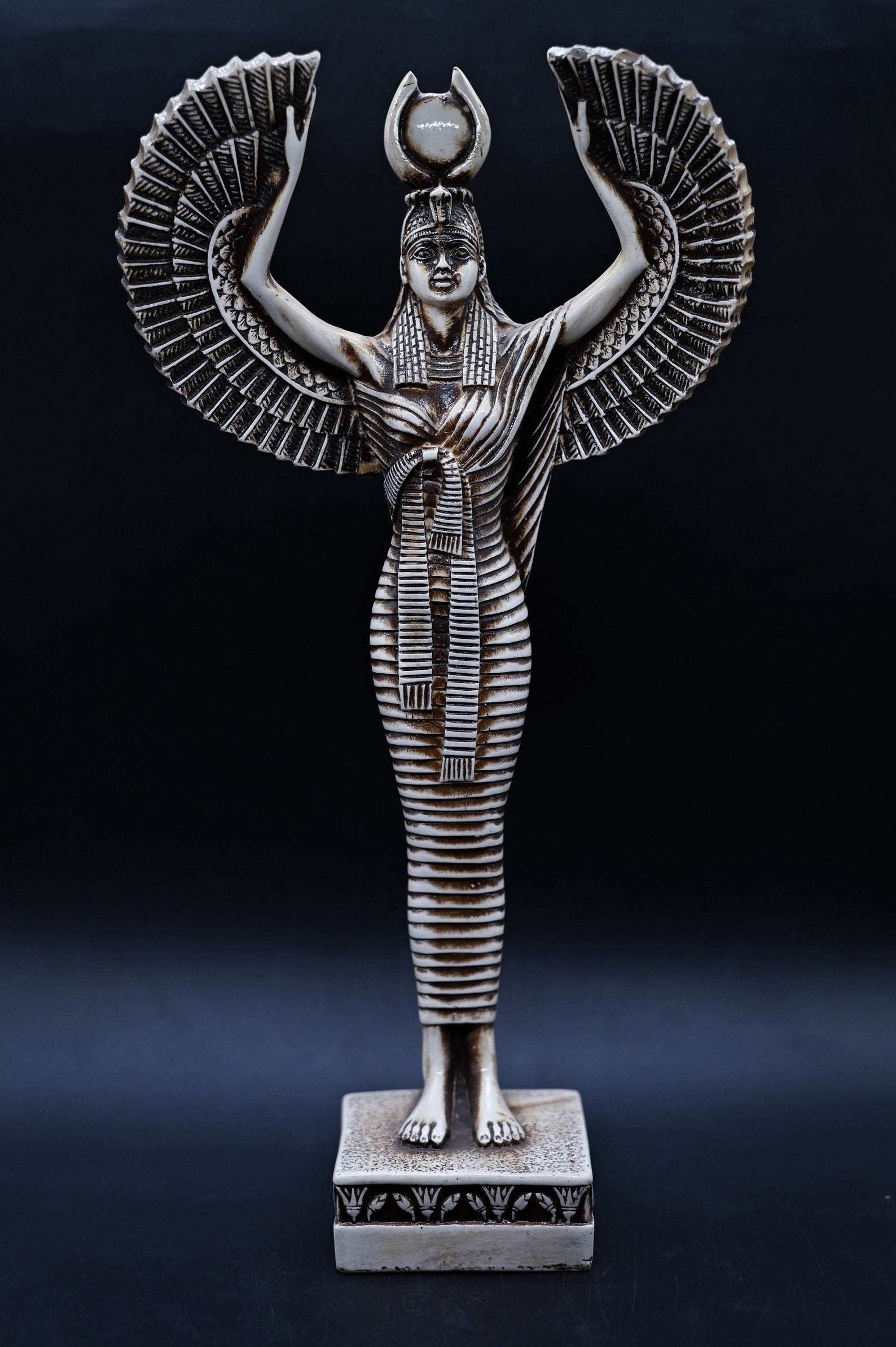 Unique Statue of Egyptian Goddess Isis Opening Wings of - Etsy
