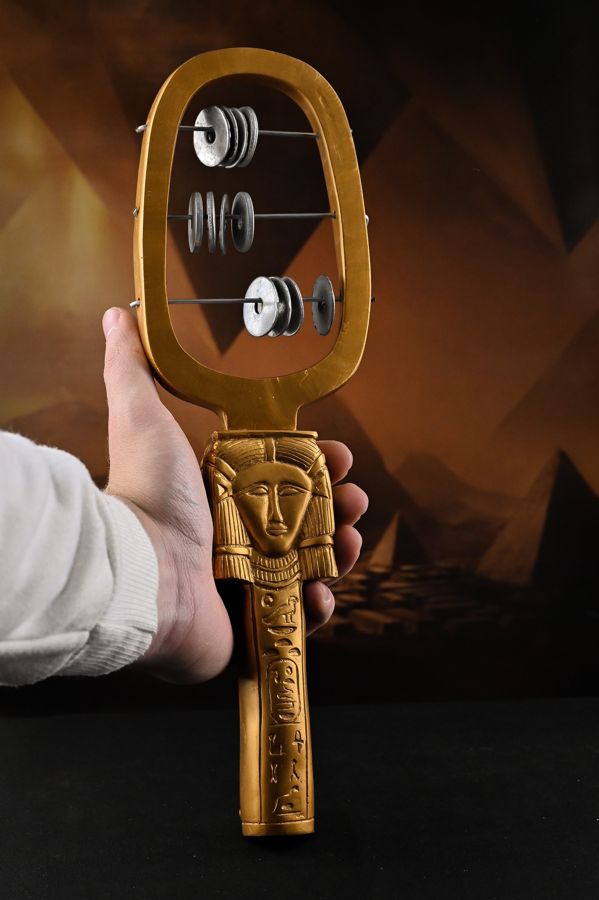 Egyptian Handmade Hathor Sistrum musical Instrument Replica - Etsy