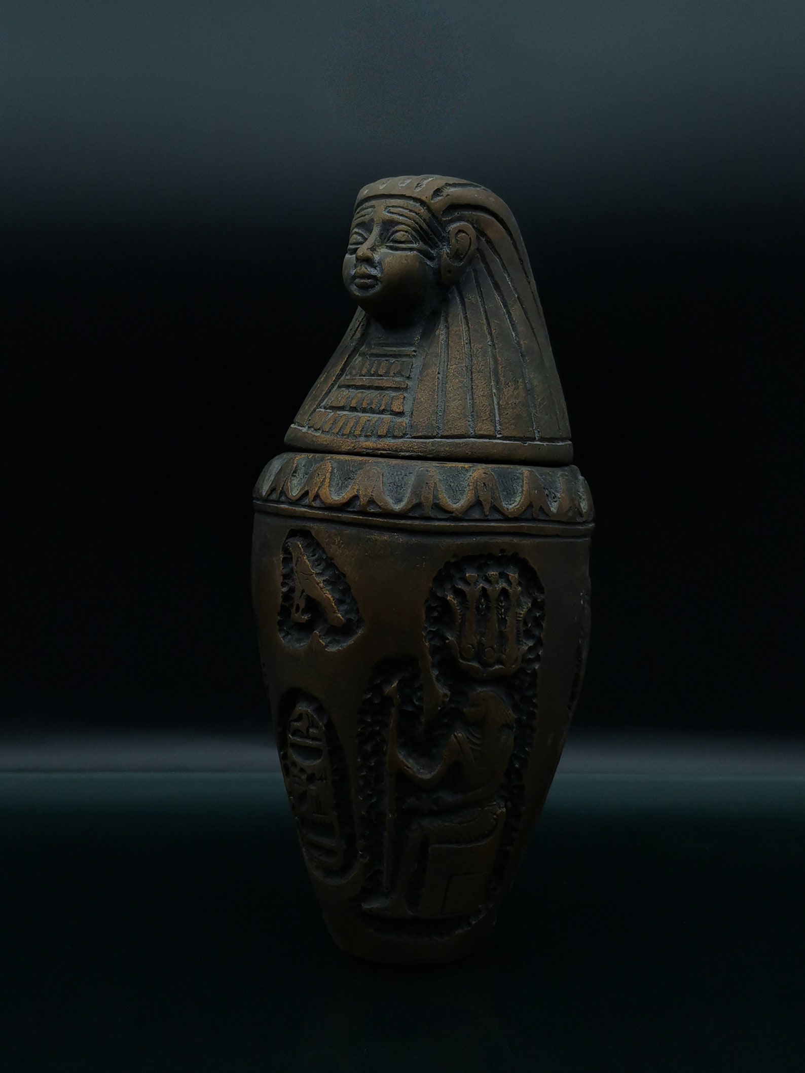 Vintage Ancient Egyptian Imsety Canopic Large Jar son of - Etsy