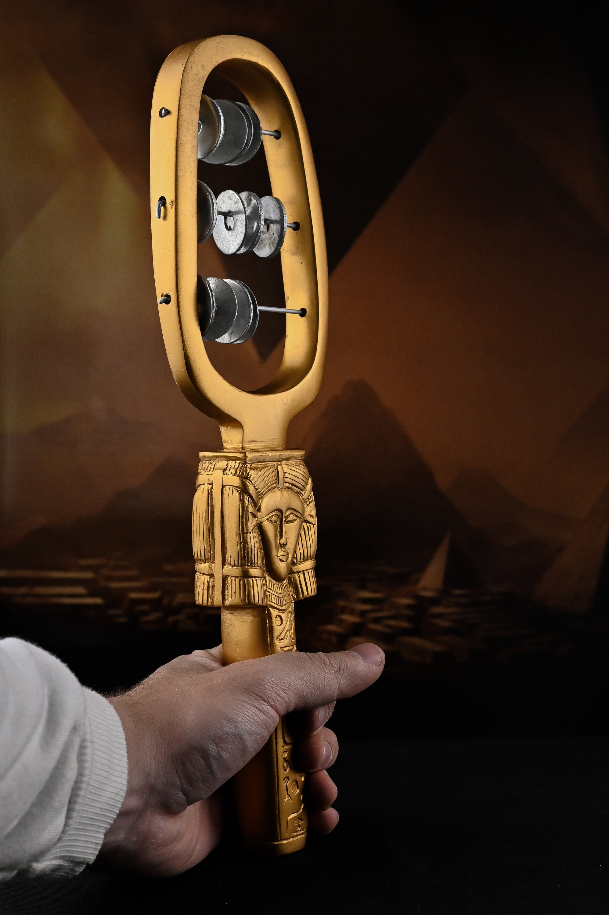 Egyptian Handmade Hathor Sistrum musical Instrument Replica - Etsy