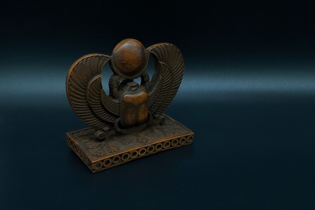 EGYPTIAN Art Winged SCARAB BEETLE Khepri Small Made in Egypt - Etsy
