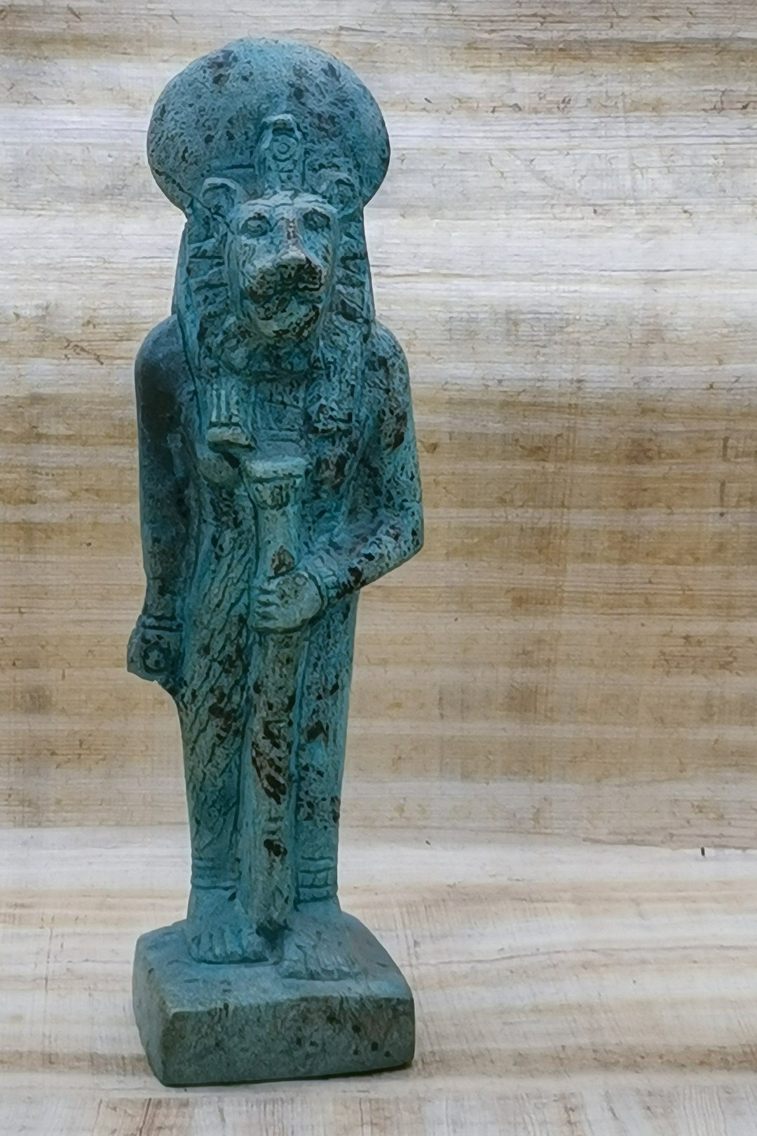 Unique Statue Goddess Sekhmet Sculpture Stone Heavy - Etsy
