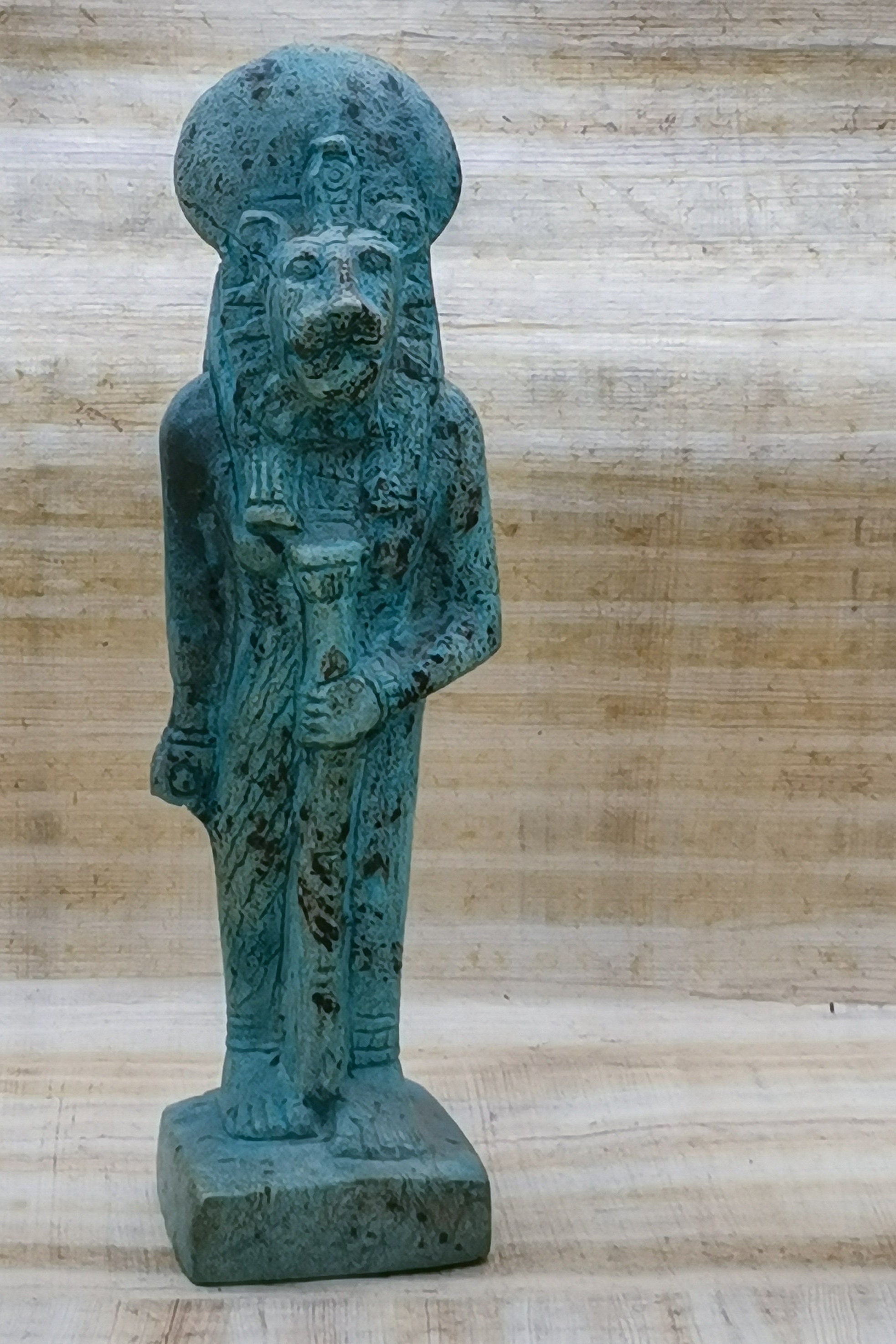Unique Statue Goddess Sekhmet Sculpture Stone Heavy - Etsy