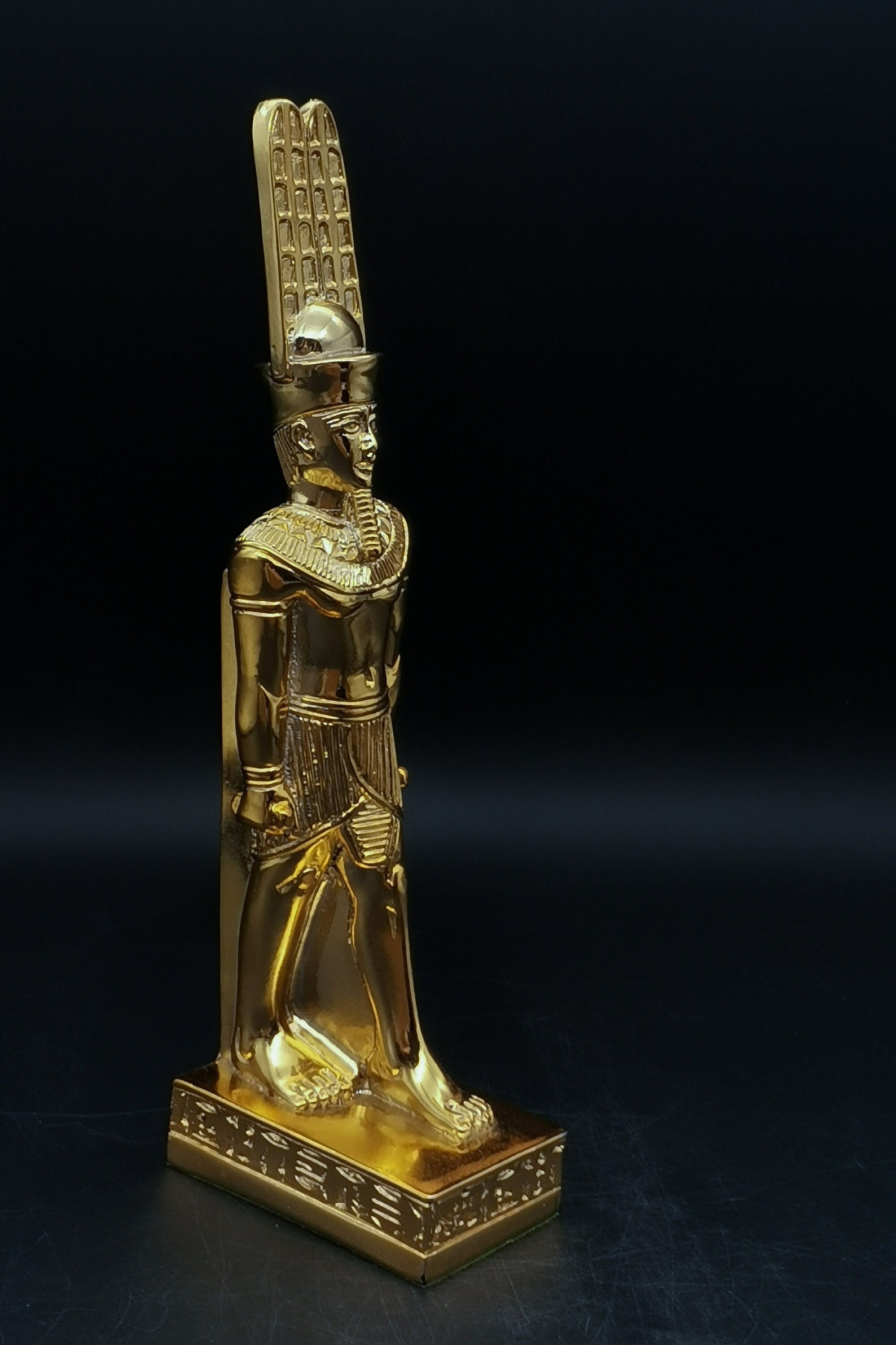 Statue of Egyptian Art Amun Ra Statue Gold Leaf Made in Egypt | Etsy