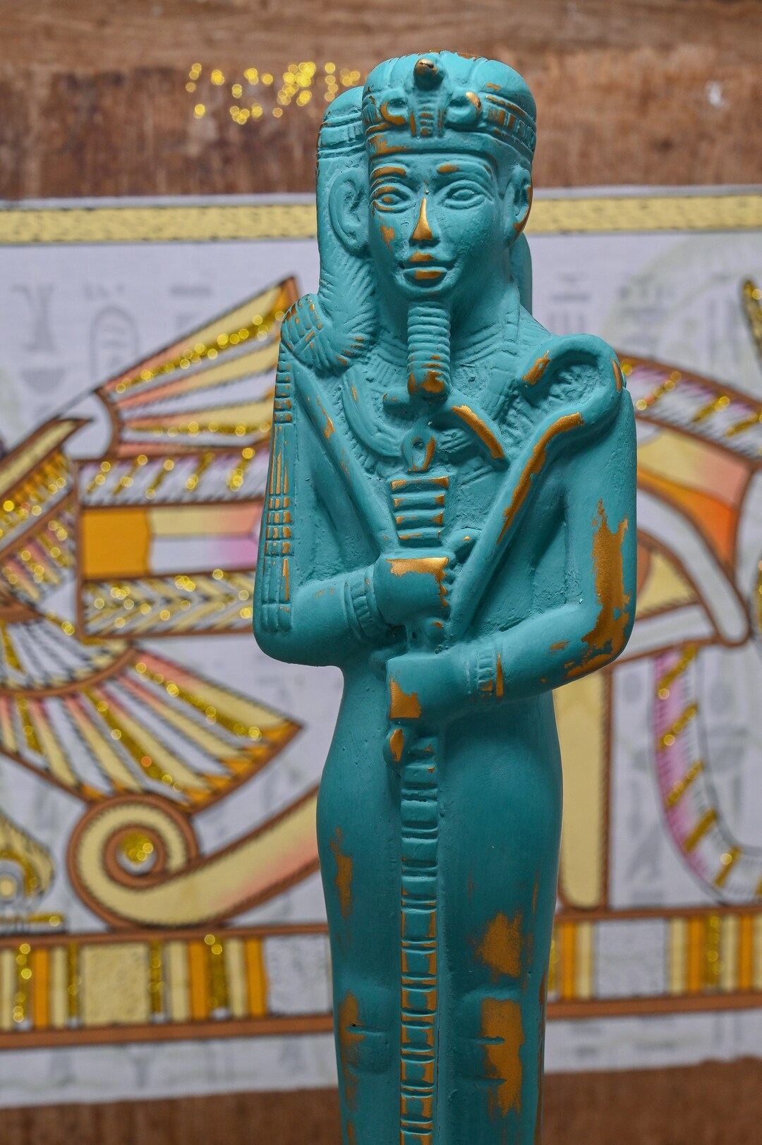 Ancient Egyptian Moon God Khonsu Statue 3 Color Polystone Our Item is ...