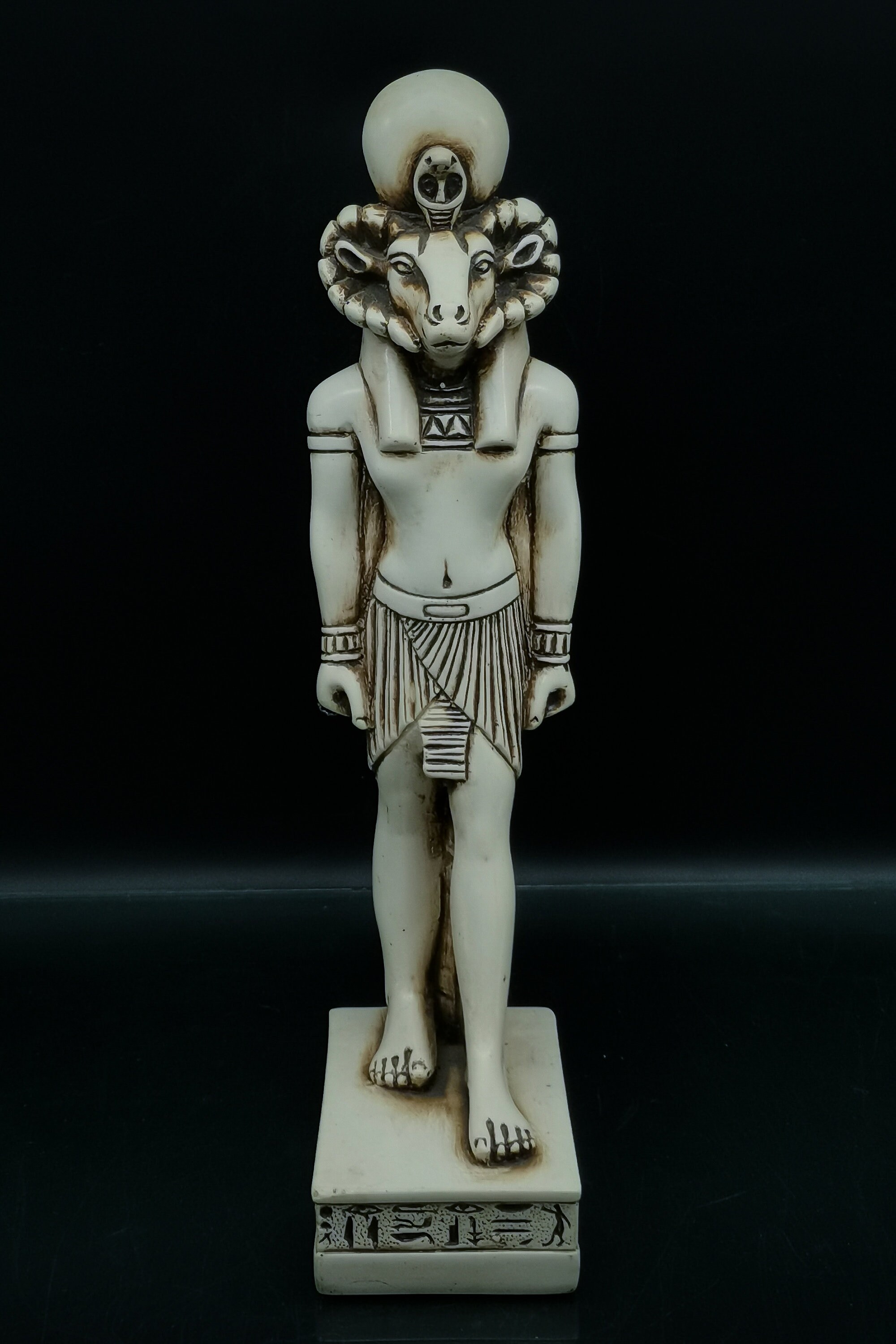 Unique Ancient Egyptian God khnum statue large solid stone | Etsy