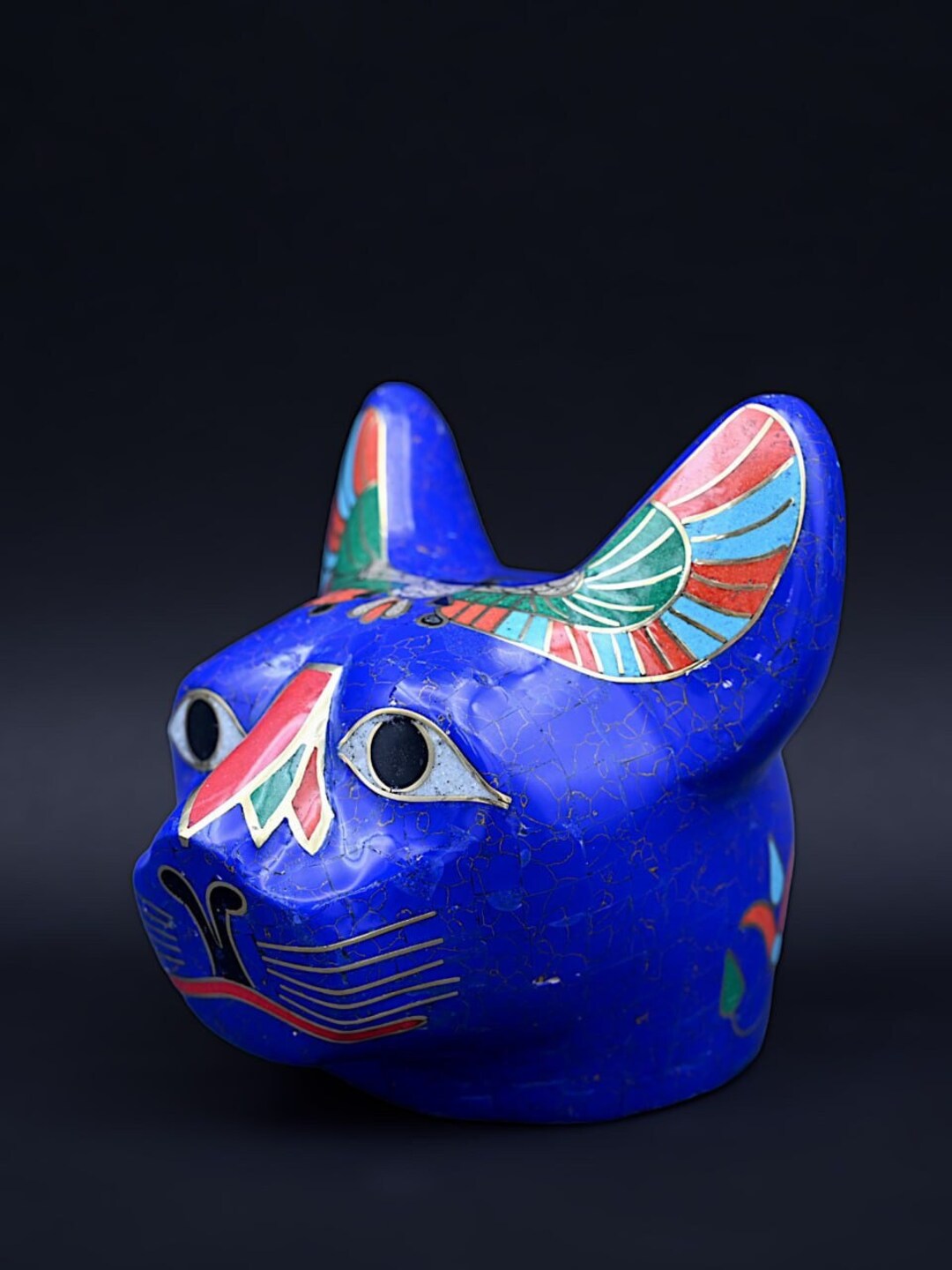 Egyptian Art Figurine Goddess Bastet Head Stone Made in Egypt - Etsy