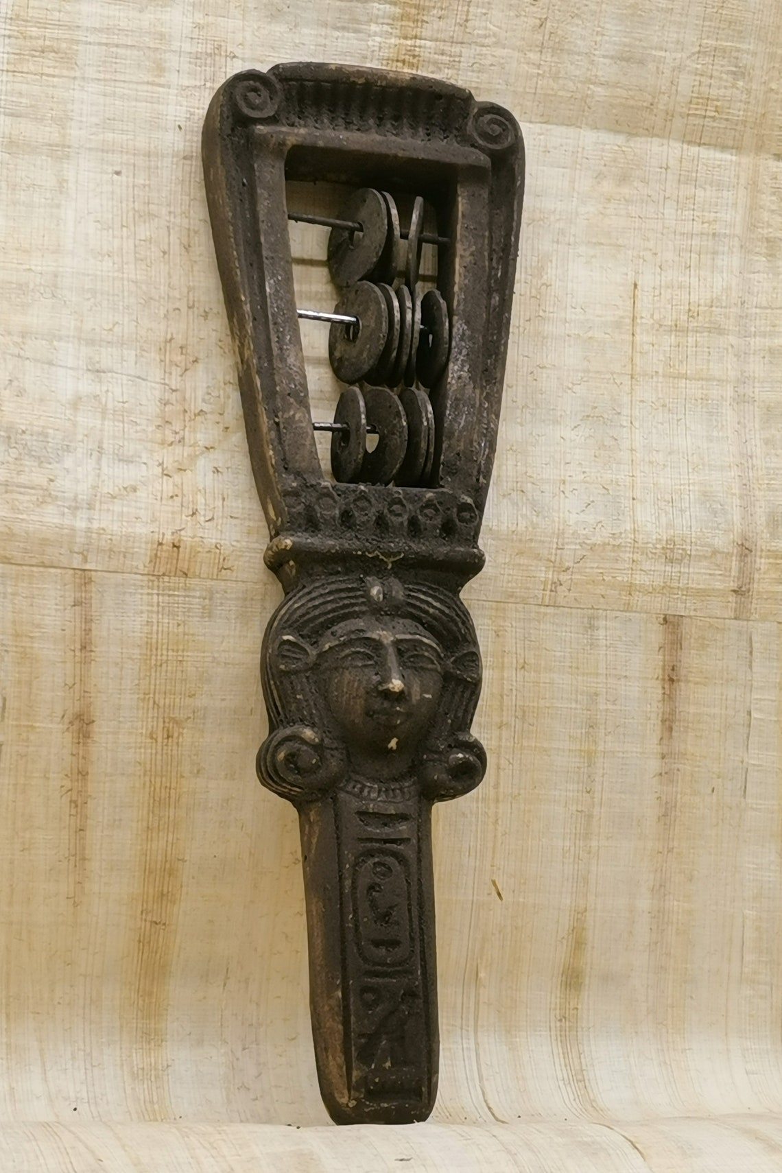 Egyptian Handmade Hathor Sistrum musical Instrument Replica | Etsy