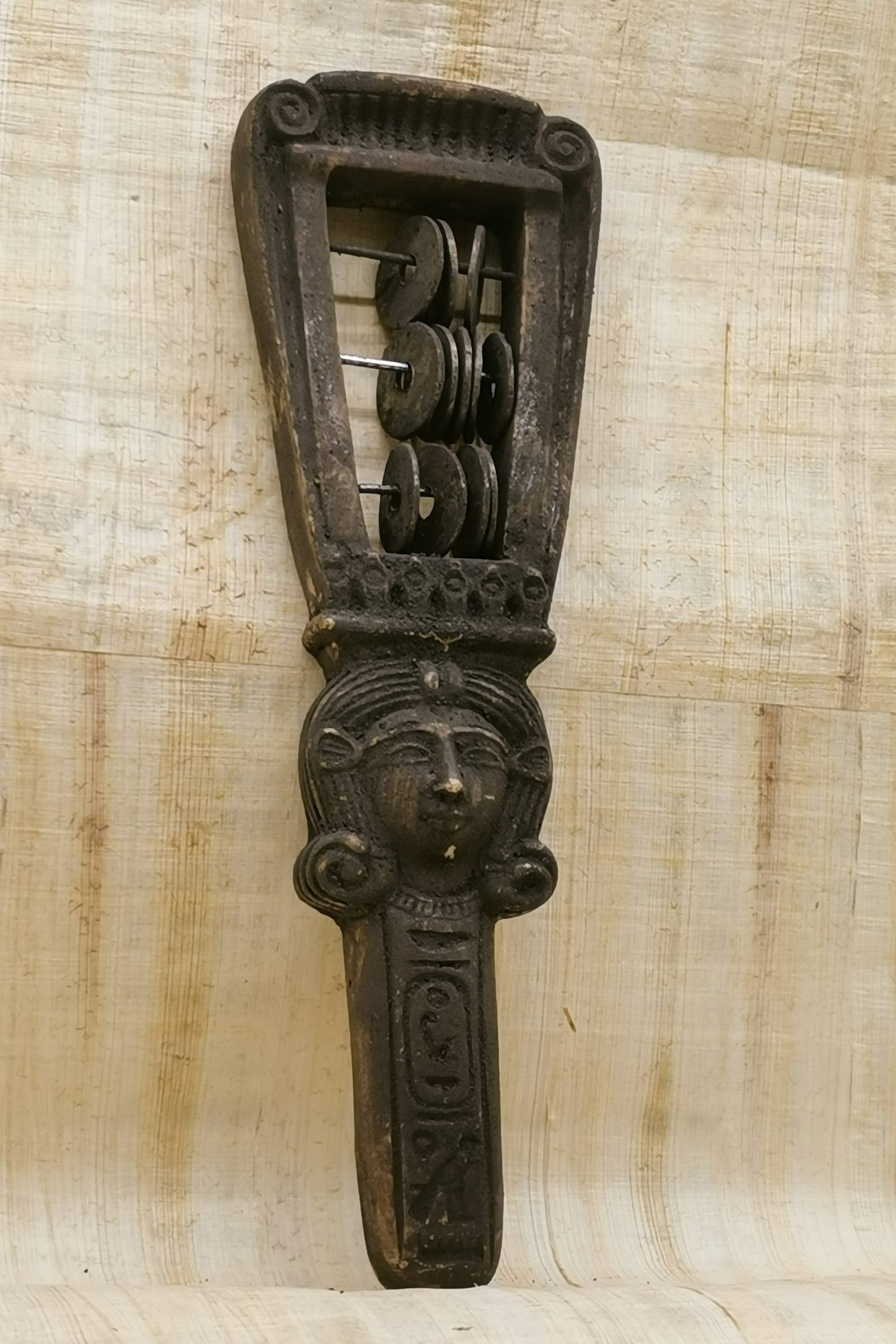 Egyptian Handmade Hathor Sistrum musical Instrument Replica | Etsy