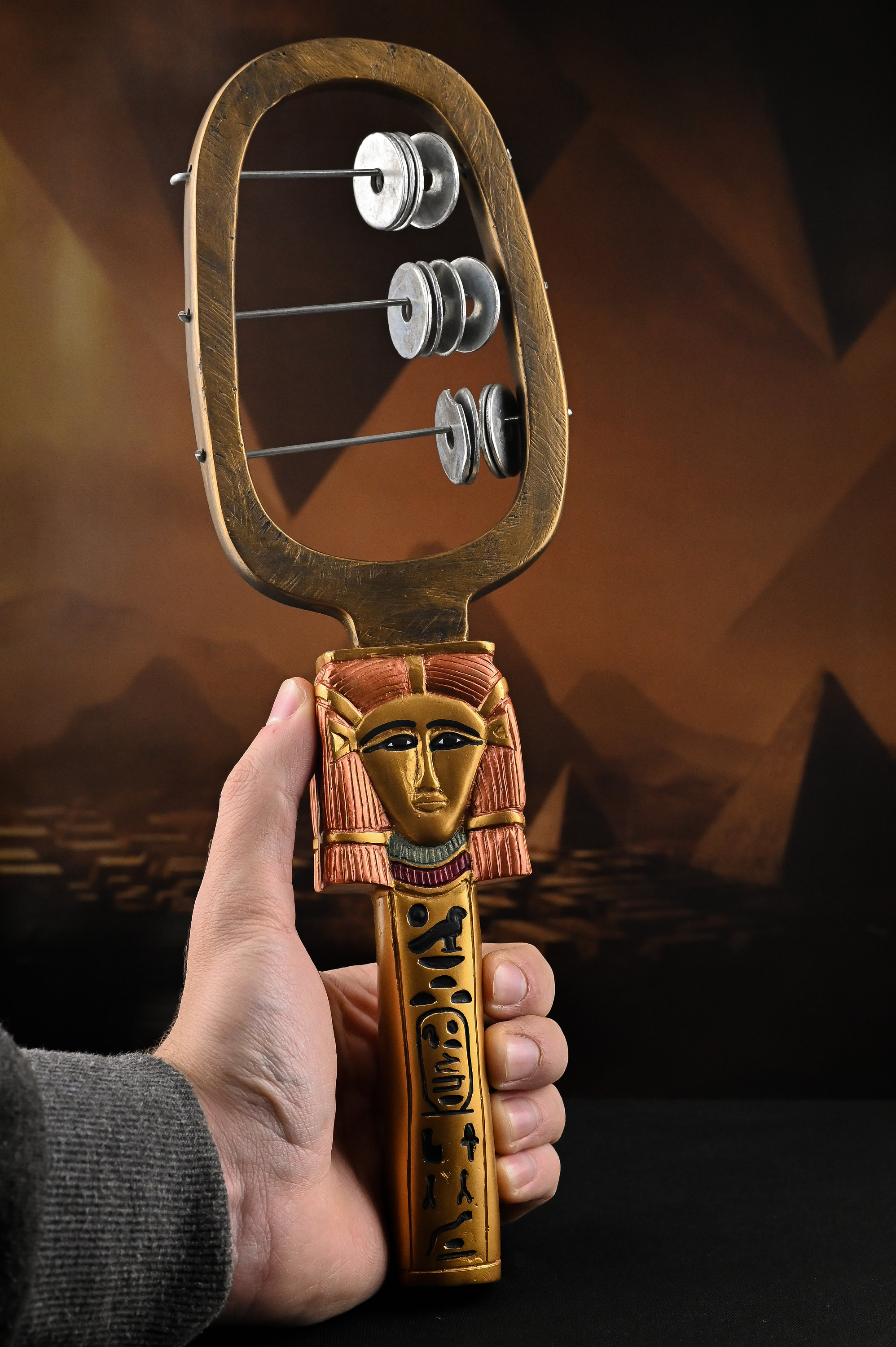 Egyptian Handmade Hathor Sistrum musical Instrument Replica - Etsy