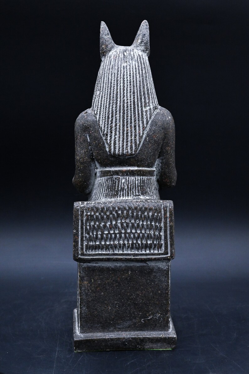 Seated Anubis Statue God of Death Sculpture Stone Heavy Made - Etsy
