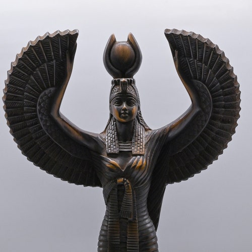 Unique Motherhood Egyptian Goddess of Isis With Open Wings - Etsy