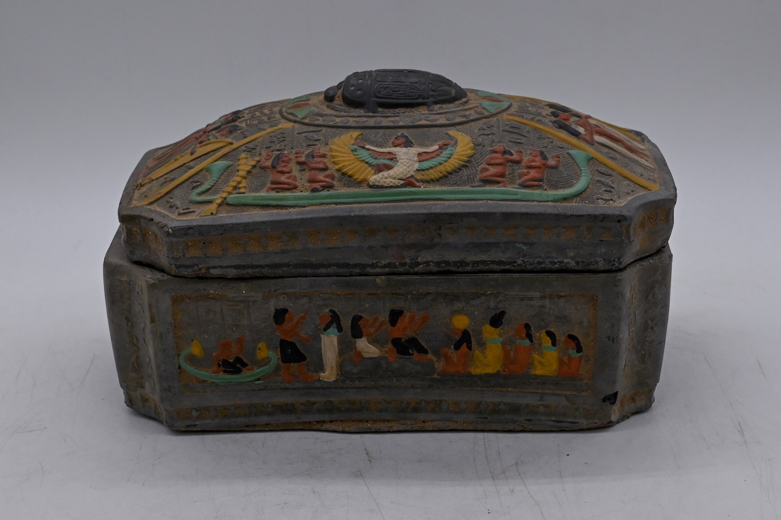 Unique Egyptian Art Box Decorated Pharaonic Inscriptions Maat - Etsy