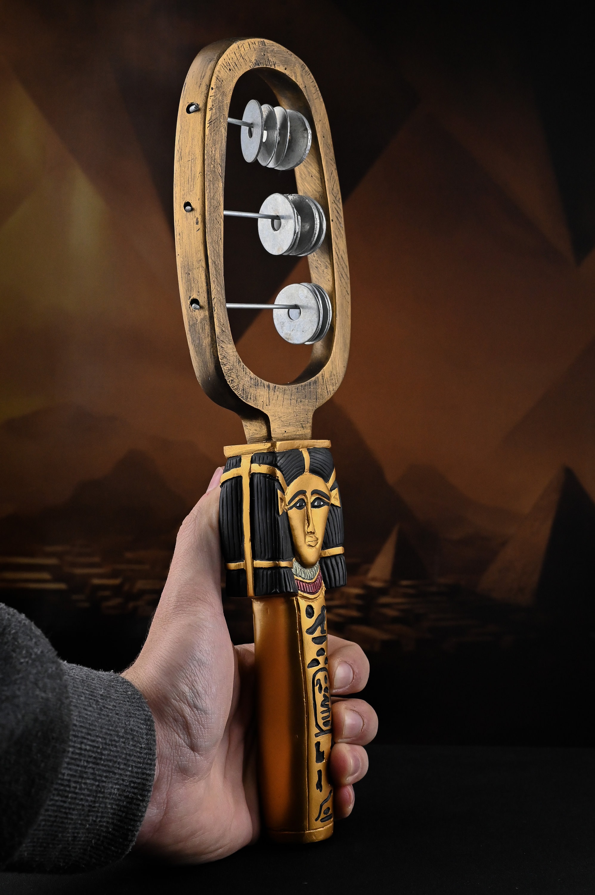Egyptian Handmade Hathor Sistrum musical Instrument Replica - Etsy