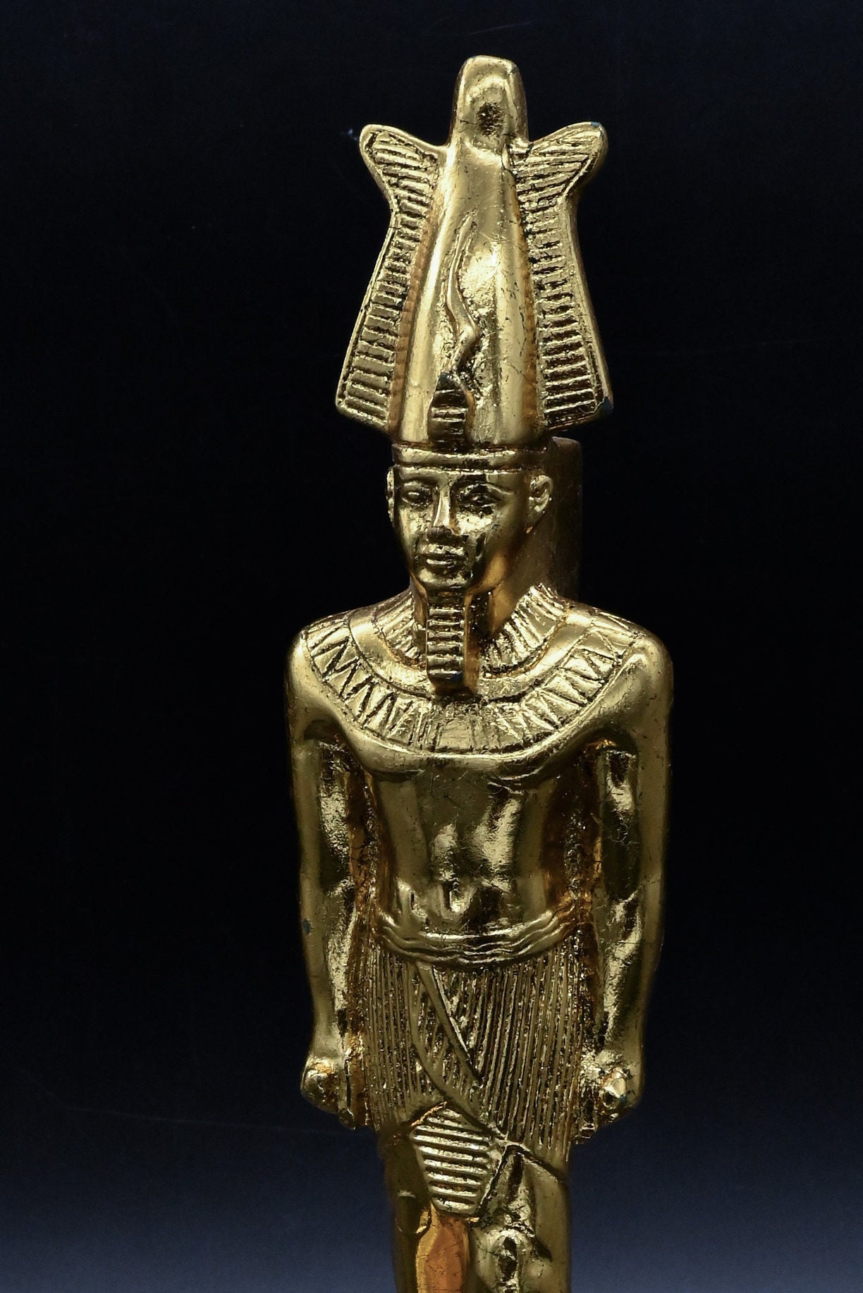 Statue of Egyptian God Osiris Gold Leaf Statue Made in Egypt - Etsy