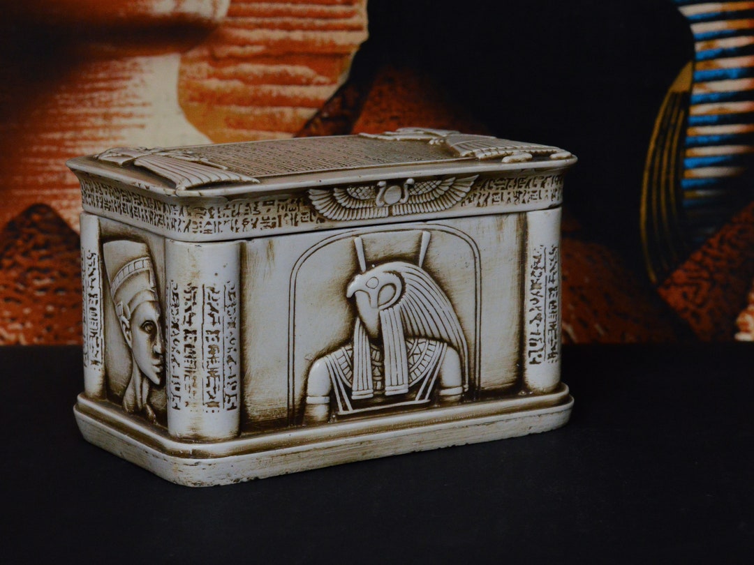 Egyptian Box Inscribed With Pharaonic Inscriptions, Made in Egypt - Etsy