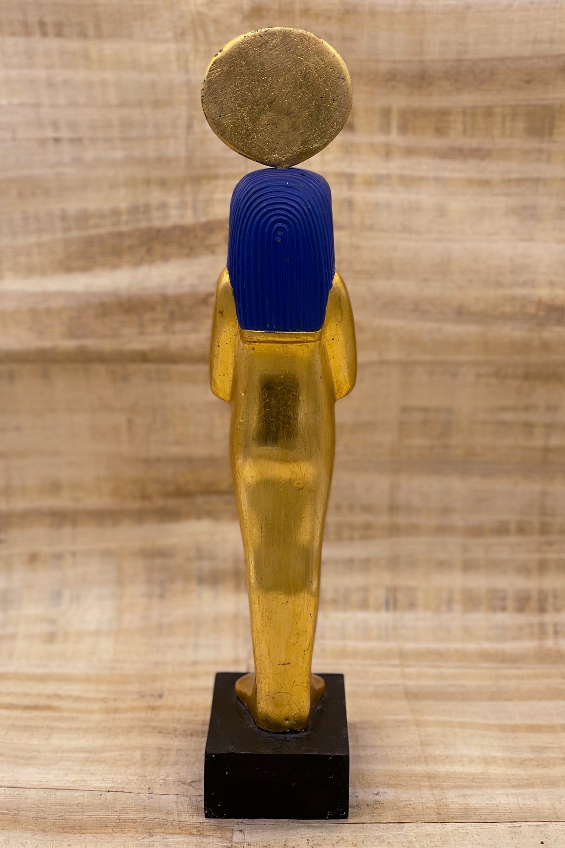 Unique Statue of Egyptian God Horus Gold Leaf Large Made in - Etsy