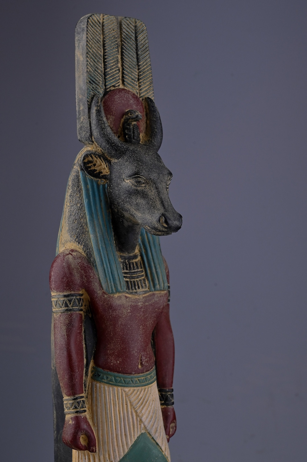 Statue of Montu God of War Lord of Medamud, Depicted With a Bulls Head ...