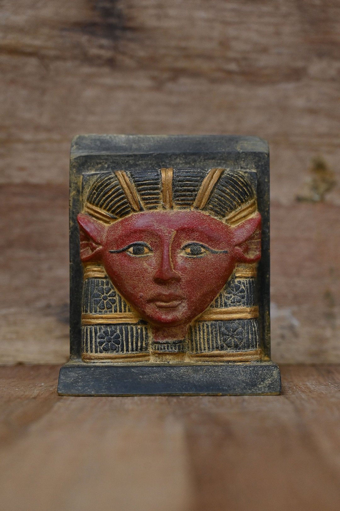 Unique Goddess Hathor Face Mask Cow's Ear Large Sculpture - Etsy