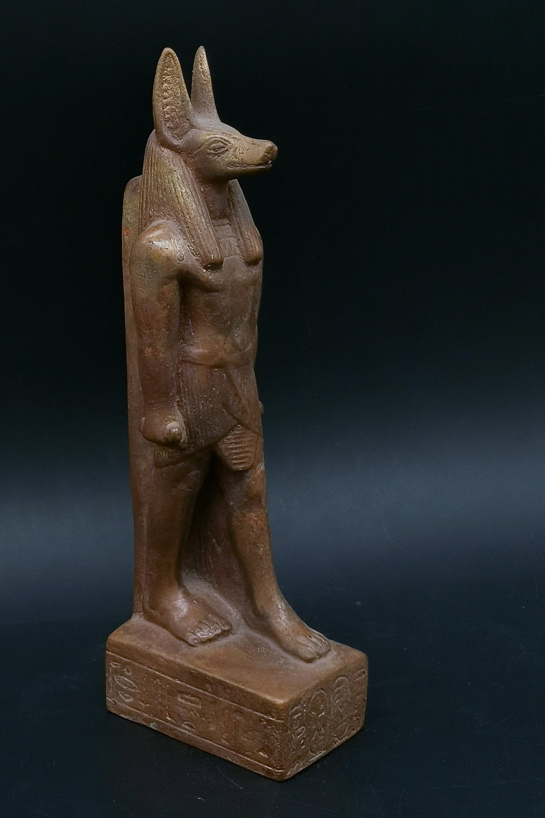 Egyptian God Anubis Statue Solid Stone Made in Egypt - Etsy